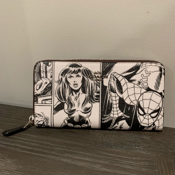 Coach | Bags | Nwt Coach Marvel Zip Wallet With Comic Book Print | Poshmark